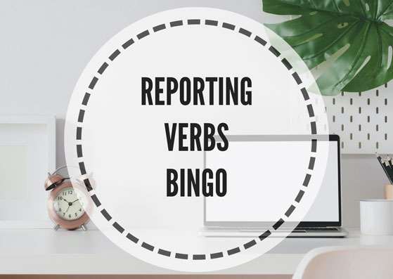 Reporting Verbs Bingo reporting-verbs-bingo